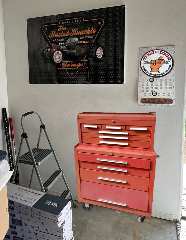 Busted Garage 3 Panel Metal Pegboards for Tools - Busted - Busted ...