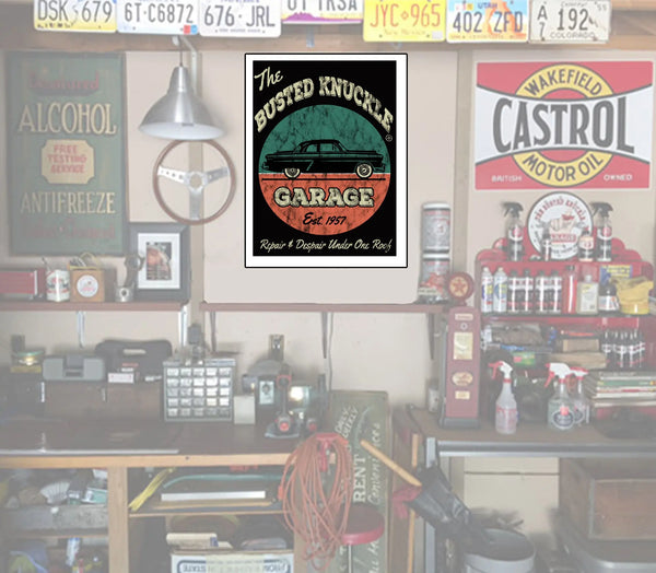 Busted Knuckle Garage Carguy Repair & Despair Wall Poster - Busted ...