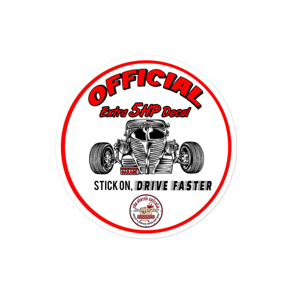 Busted Knuckle Garage Carguy Extra Horsepower Window Decal - Busted ...