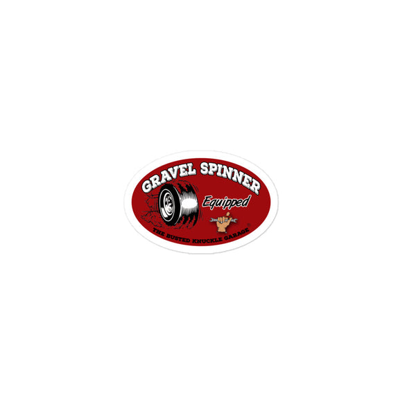 Busted Knuckle Garage Carguy Gravel Spinner Power Decal - Busted ...