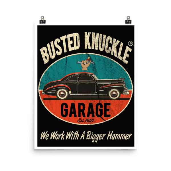 Busted Garage Carguy Bigger Hammer Wall Poster - Busted - Busted ...