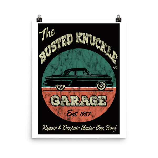 Busted Knuckle Garage Carguy Repair & Despair Wall Poster - Busted ...