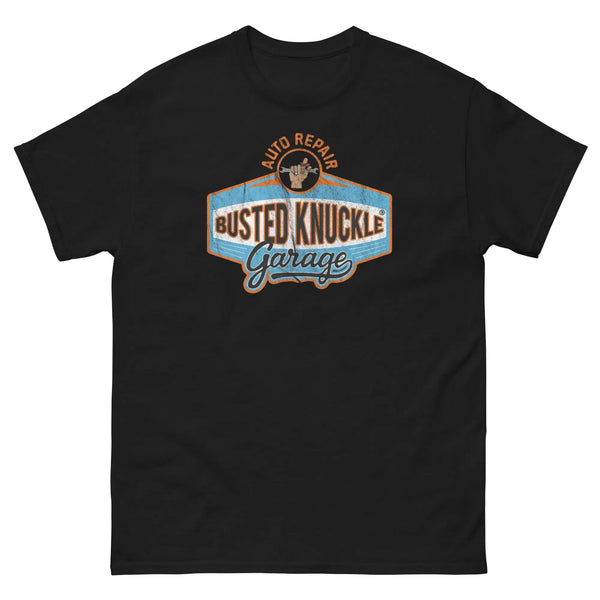 Busted Knuckle Garage Carguy Mechanic Auto Repair Front Print T-Shirt ...
