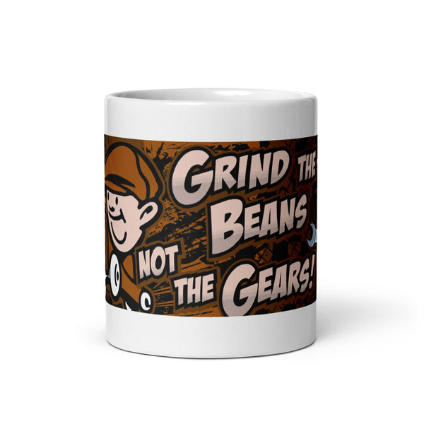 Busted Knuckle Garage Gear Grindin' Car Guy Coffee Mug - Busted Knuckle ...