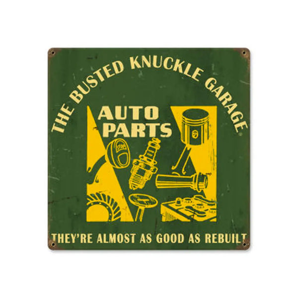 Auto Parts Garage Sign | Busted Knuckle Garage - Busted Knuckle Garage ...
