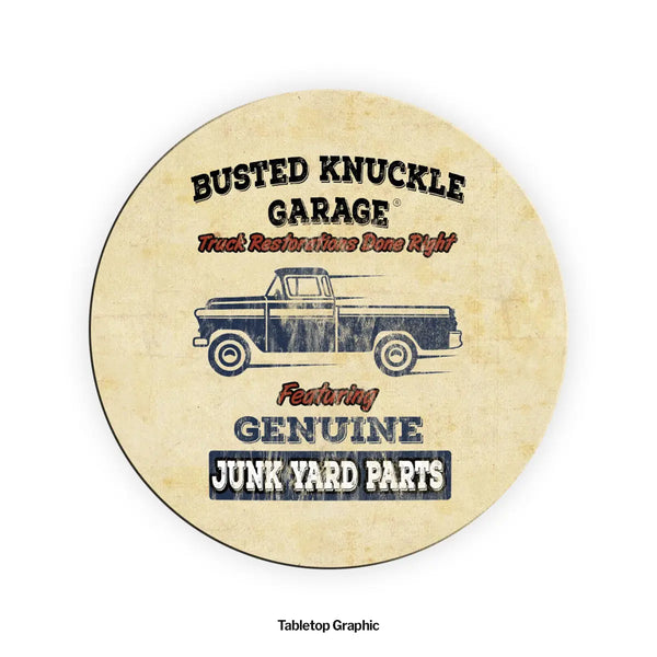 Busted Knuckle Garage Carguy Genuine Junk Yard Parts Pub Table - Busted ...